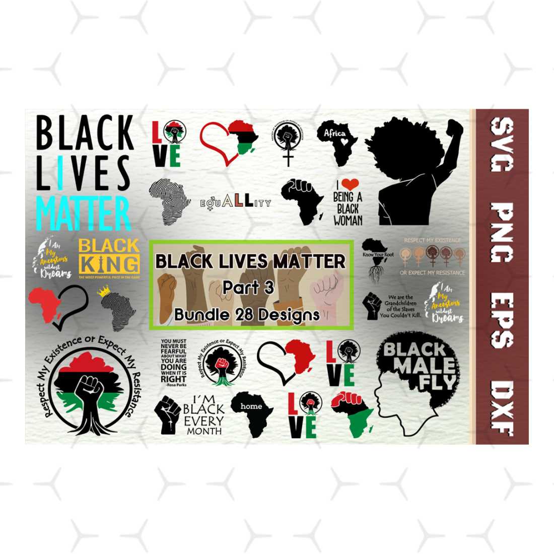 28 Designs Black Lives Matter Bundle Svg, Juneteenth Svg | Inspire Uplift