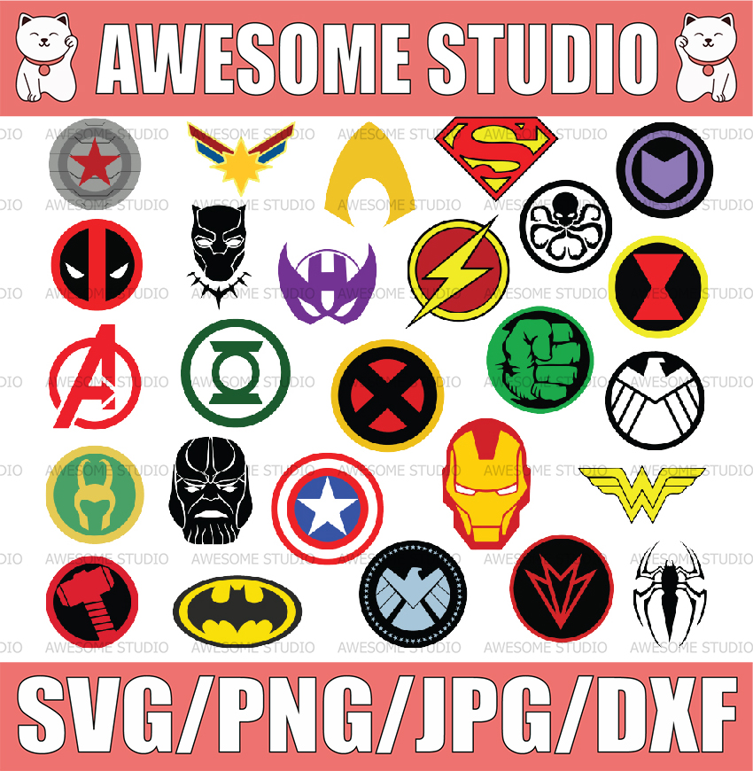 Awesome Superhero Logos