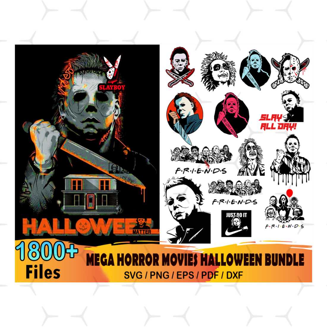 1800 Horror Movies Halloween Svg Bundle, Horror Movies Svg - Inspire Uplift