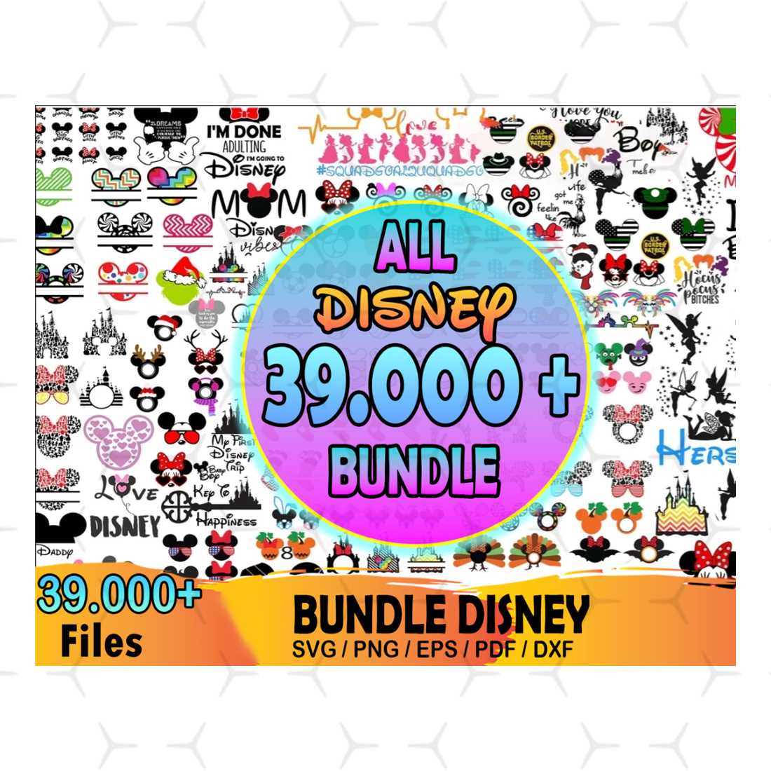 39000 All Disney Svg Bundle, Mickey Svg, Princess Svg | Inspire Uplift