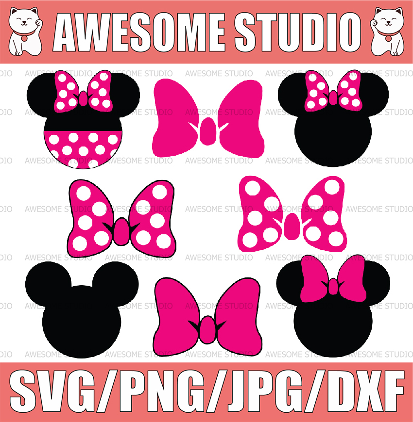 Minnie Mouse Bundle Svg, Love Mickey Svg, Disney Svg, Disney | Inspire ...