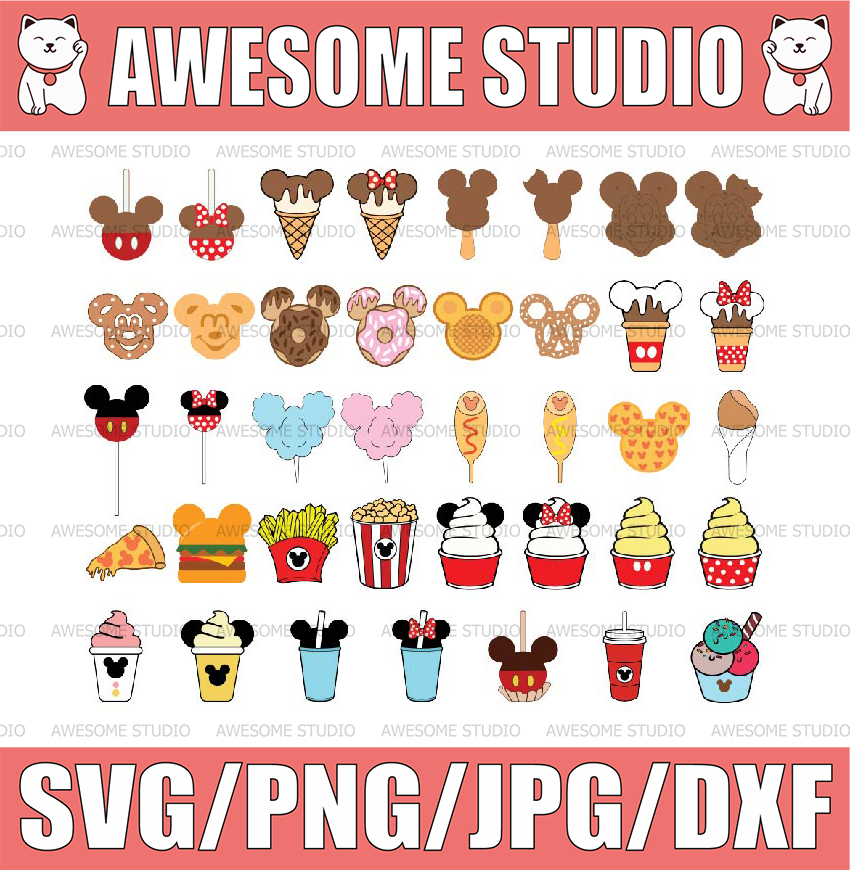 40 Snack svg png dxf eps pdf files for Cricut or Silhouette | Inspire ...