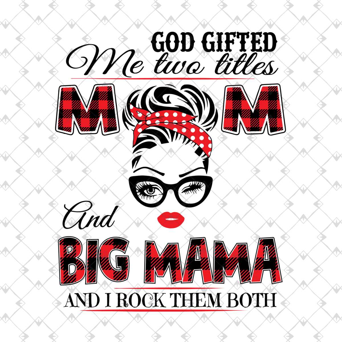God Gifted Me Two Titles Mom And Big Mama Svg, God Gifted Me | Inspire ...