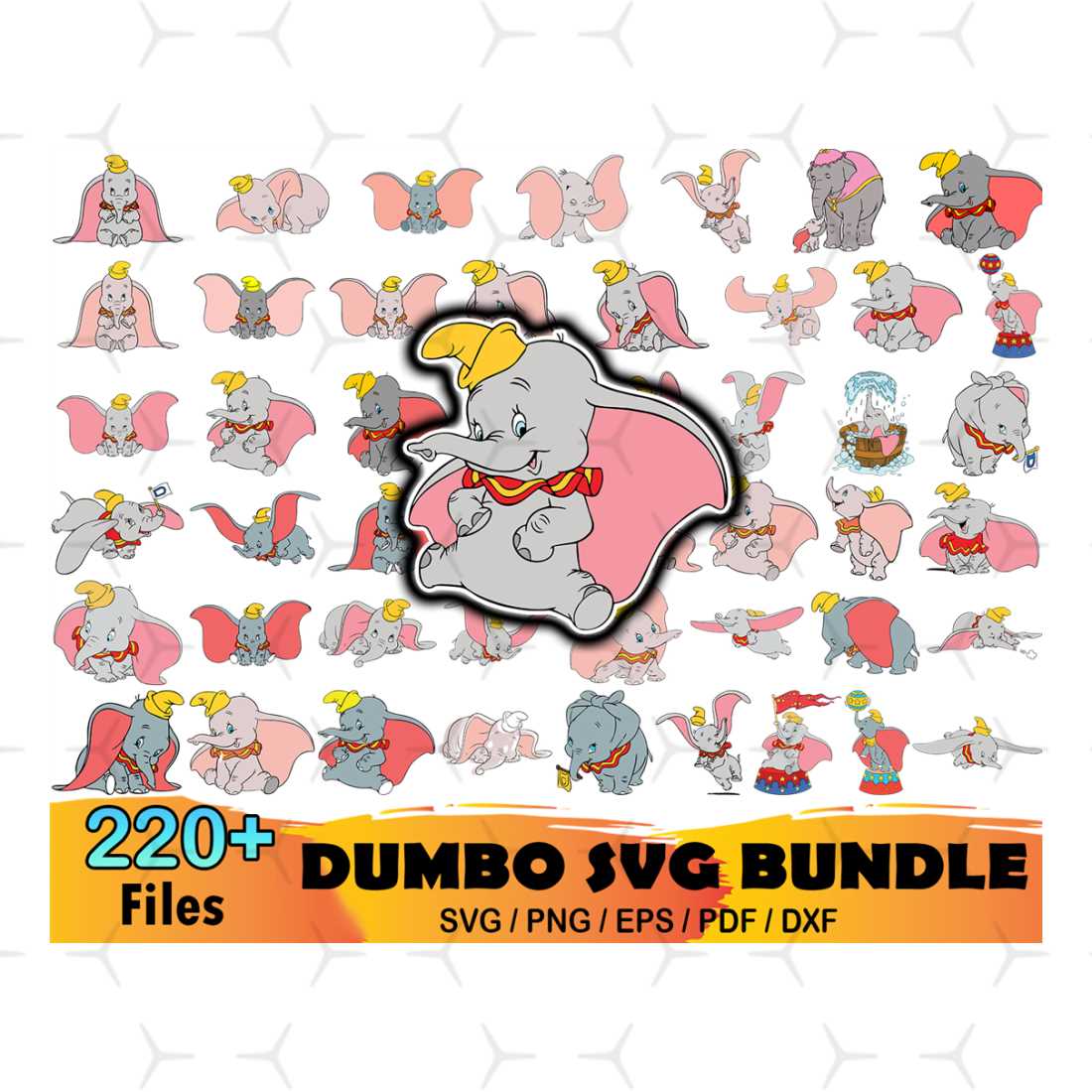 220 Files Disney Dumbo Svg Bundle, Disney Svg, Dumbo Svg | Inspire Uplift