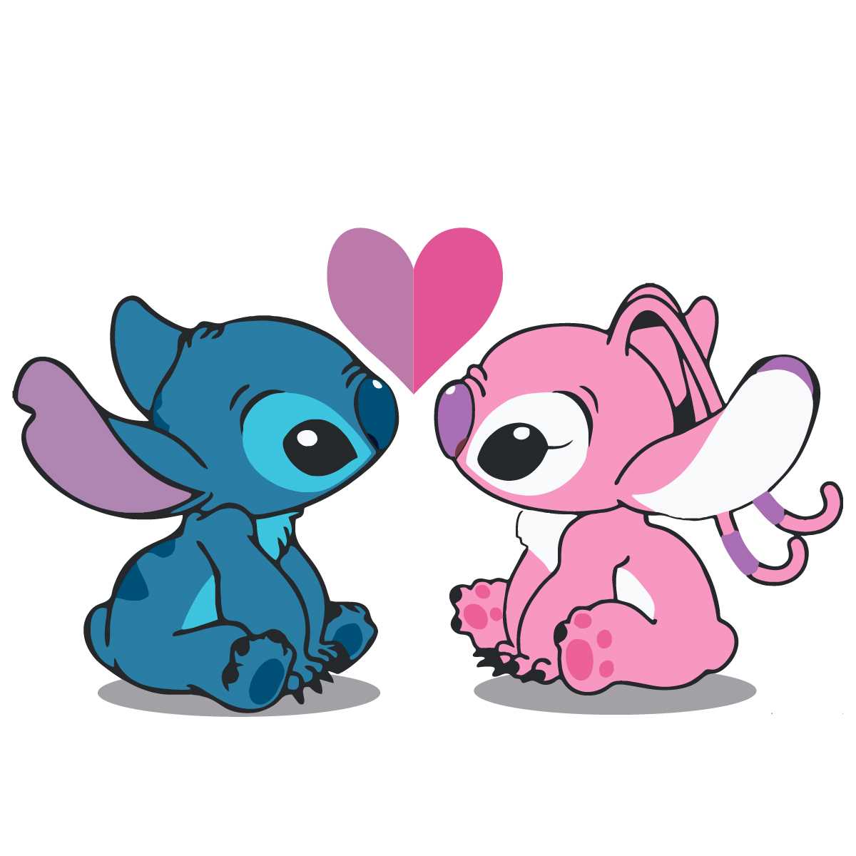 Stitch and Angel SVG, Stitch And Girlfriend SVG, Stitch SVG, | Inspire ...