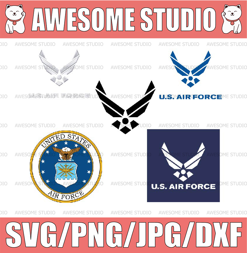 US Air Force vector svg, eps, dxf, png high res, jpg, pdf, w | Inspire ...