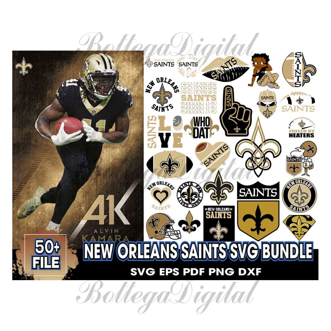 New Orleans Saints Svg Bundle, Saints Logo Svg, NFL Svg, Foo | Inspire ...