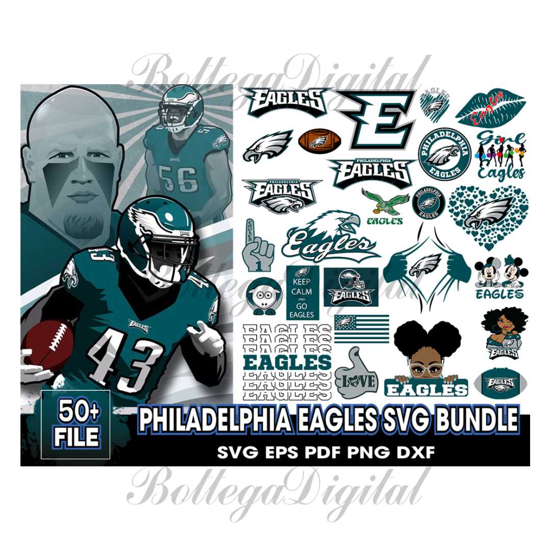 Philadelphia Eagles Svg Bundle, Eagles Logo Svg, Football Sv | Inspire ...