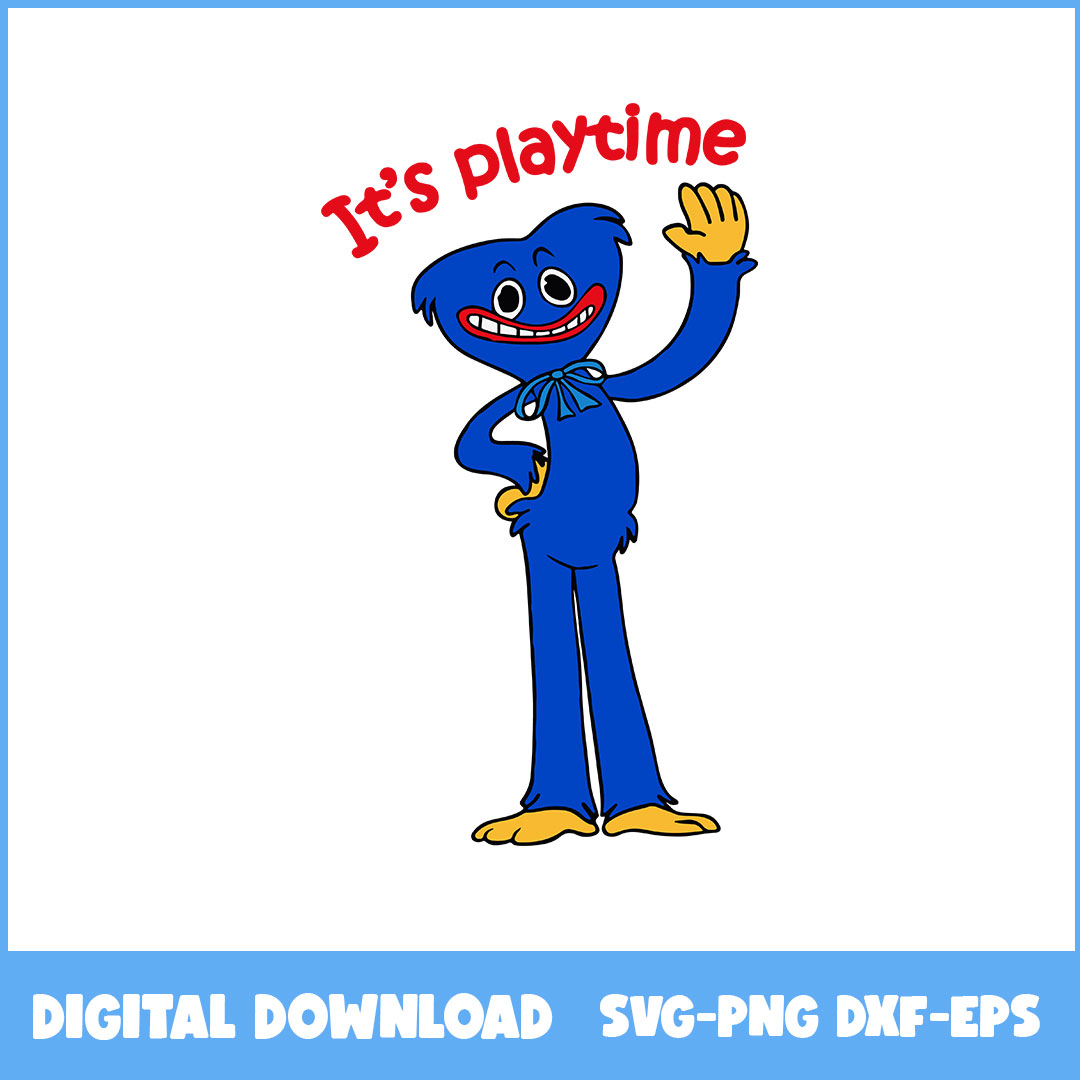 It's Playtime Svg, Huggy Wuggy Svg, Funny Huggy Wuggy Svg, H - Inspire ...
