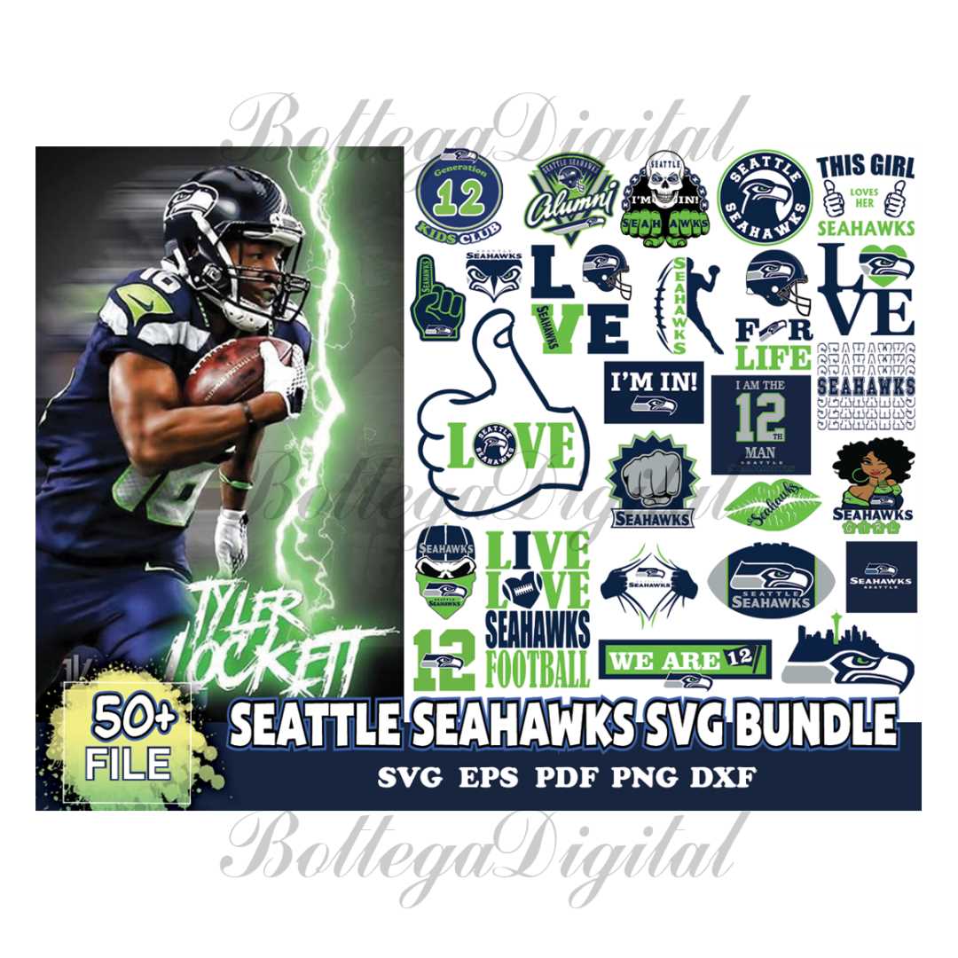 Seattle Seahawks Svg Bundle, Seahawks Logo Svg, NFL Svg, Foo | Inspire ...
