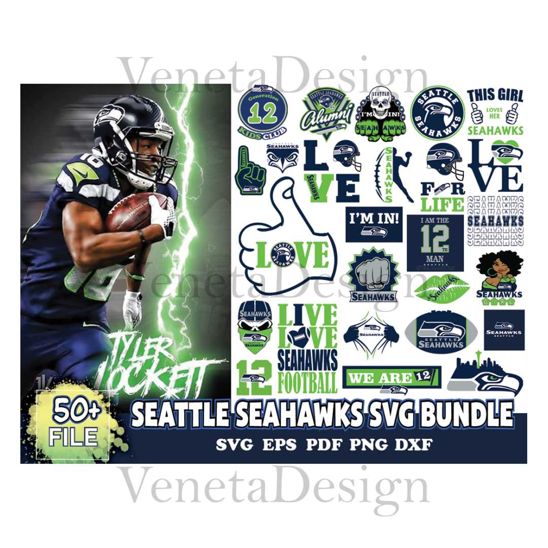 Seattle Seahawks Svg Bundle, Seahawks Logo Svg, NFL Svg, Foo | Inspire ...