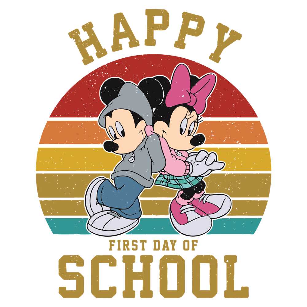 Vintage Happy First Day Of School Disney Couple Svg Cricut F | Inspire ...