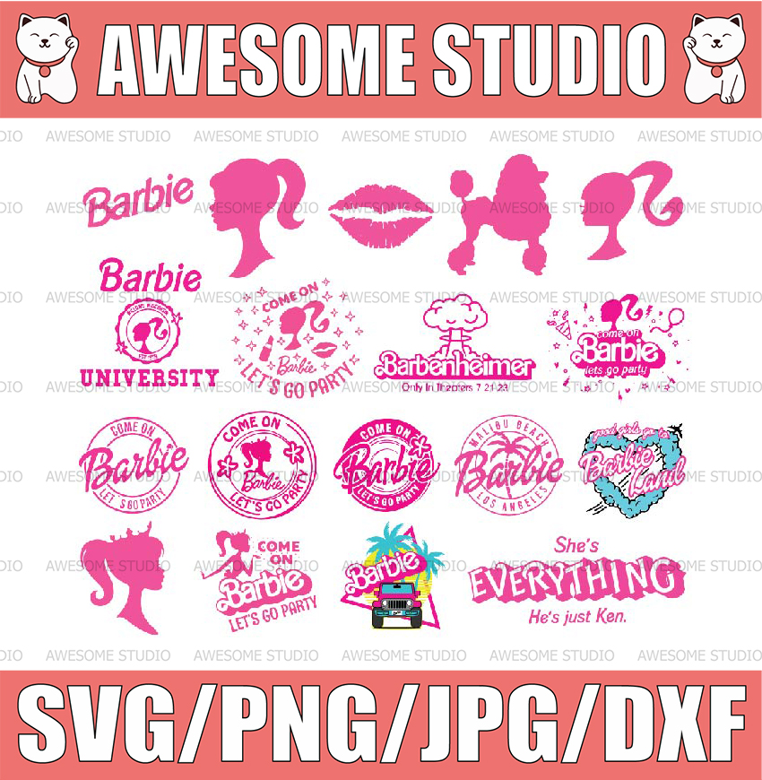Bundle Layered Svg file, pink doll Svg, Girl Svg, SVG file f | Inspire ...