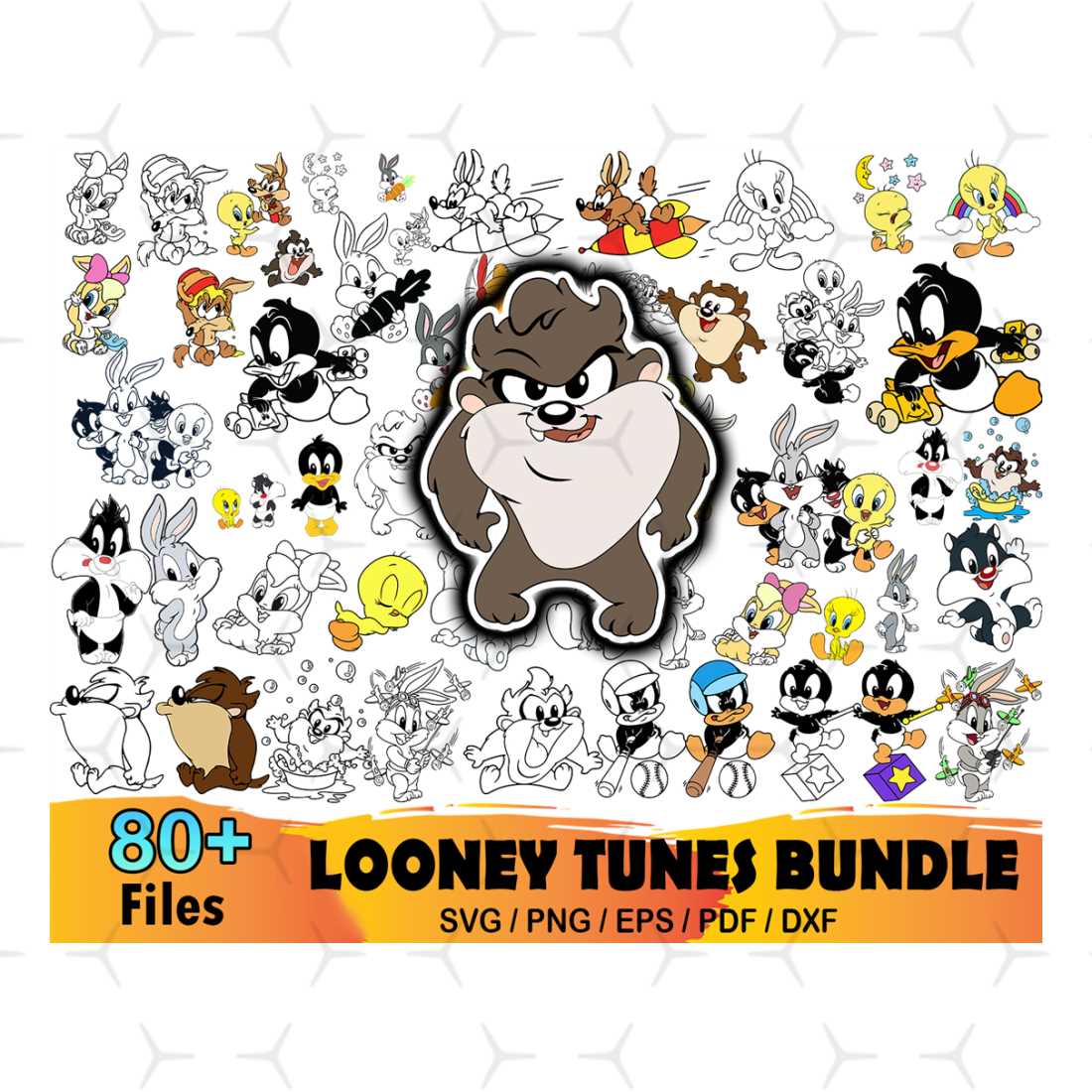80 Looney Tunes Bundle Svg, Bugs Bunny Svg, Tweety Svg | Inspire Uplift