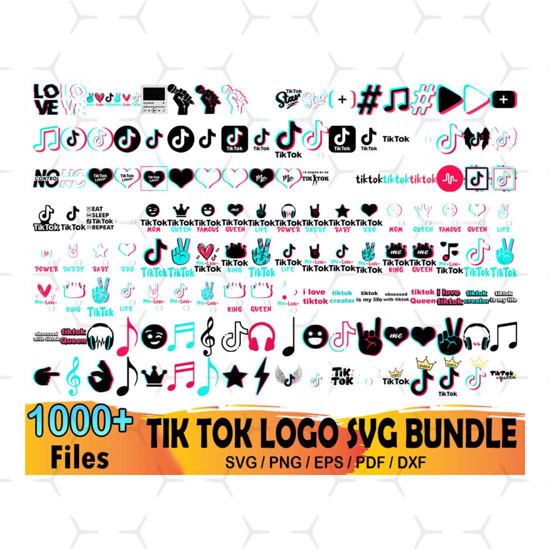 1000 Tik Tok Logo Svg Bundle, Tik Tok Svg, Tik Tok Clipart | Inspire Uplift