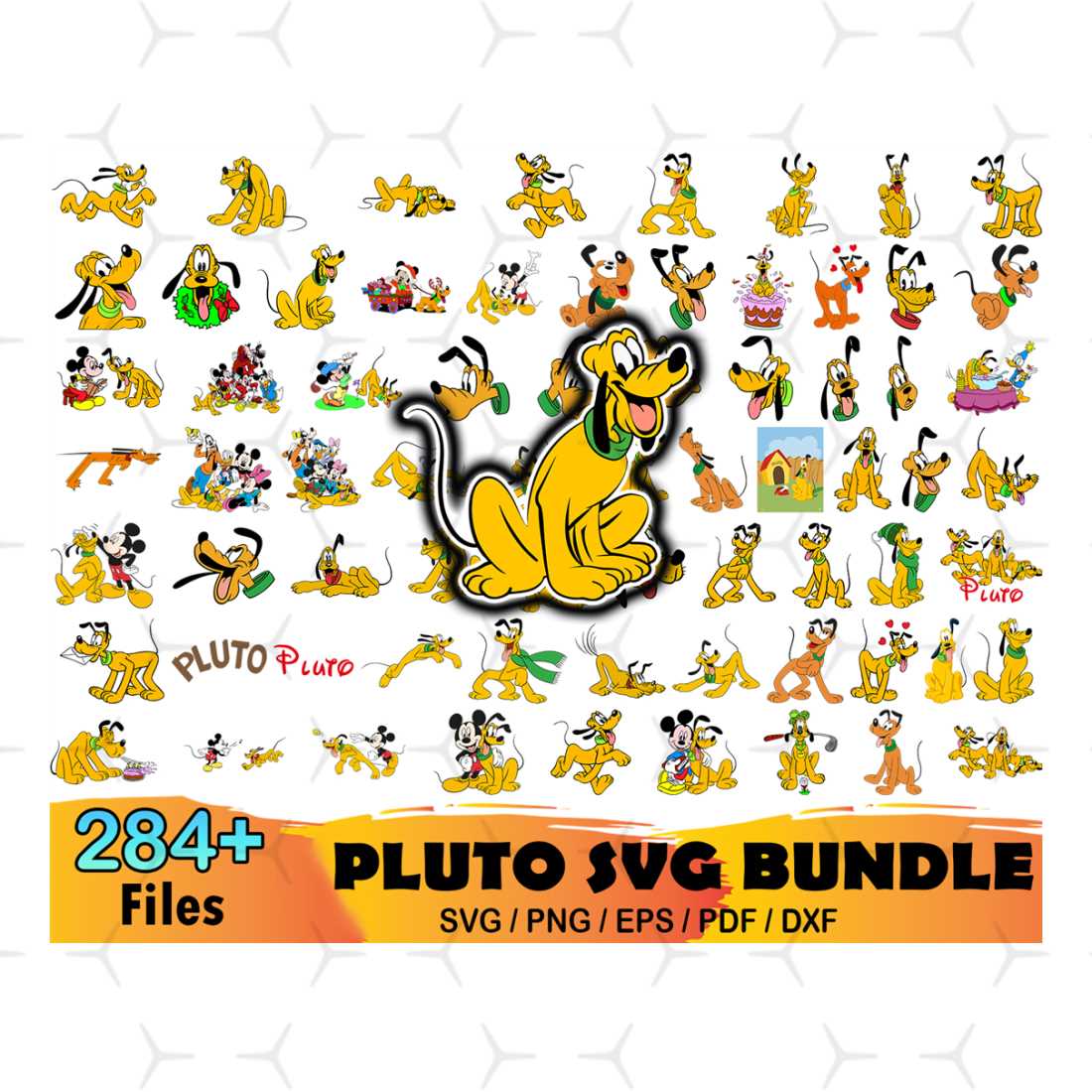 284 Pluto Svg Bundle, Disney Svg, Mickey Svg, Pluto Disney S | Inspire ...