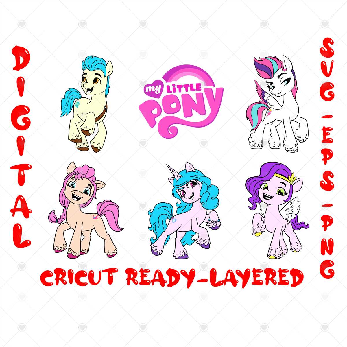My Little Pony Bundle Svg, My Little Pony Svg, Unicorn Svg | Inspire Uplift
