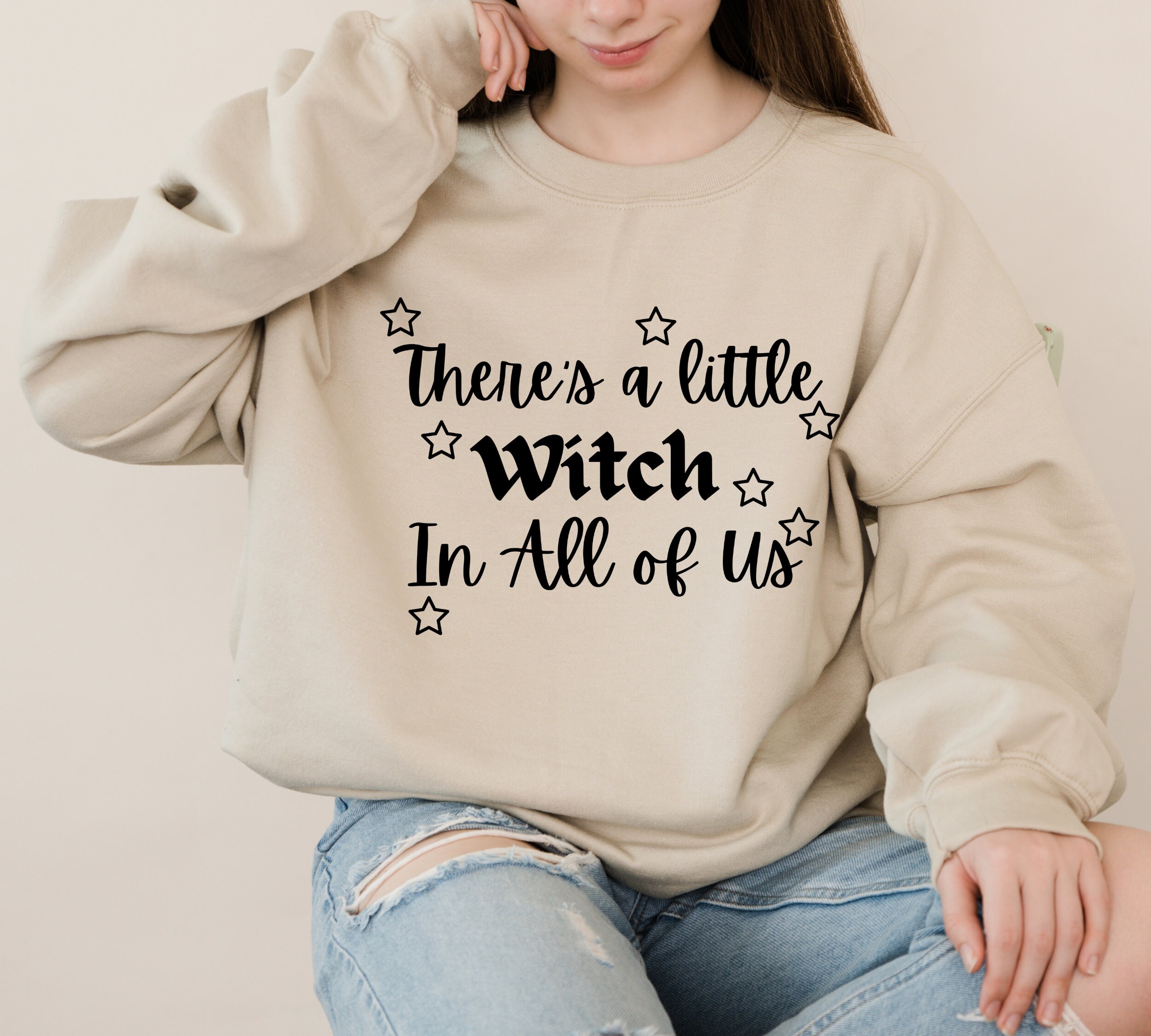 There Is A Little Witch In All Of Us Sweatshirt,Gift For All | Inspire ...