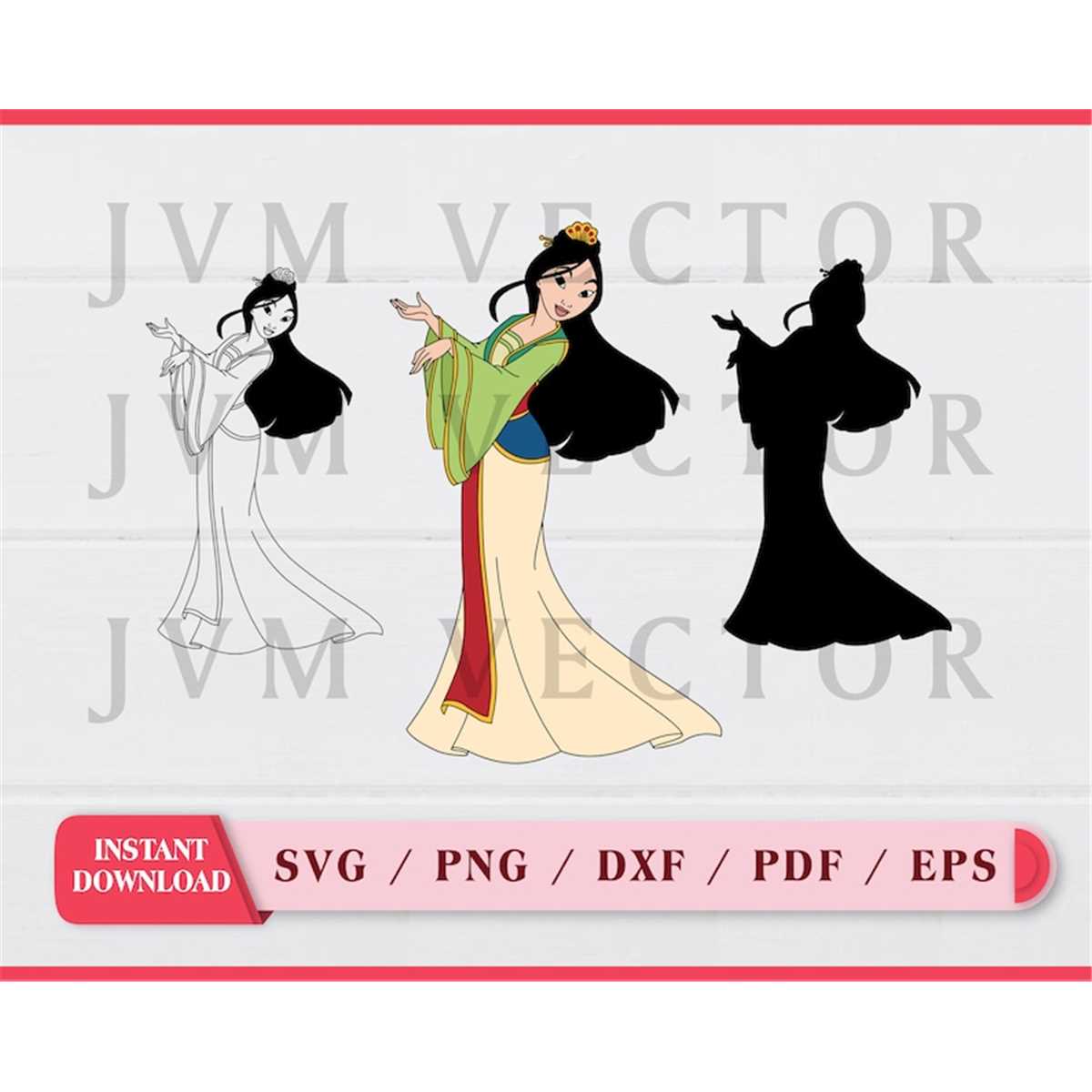 Princess SVG, clipart, digital file | Inspire Uplift