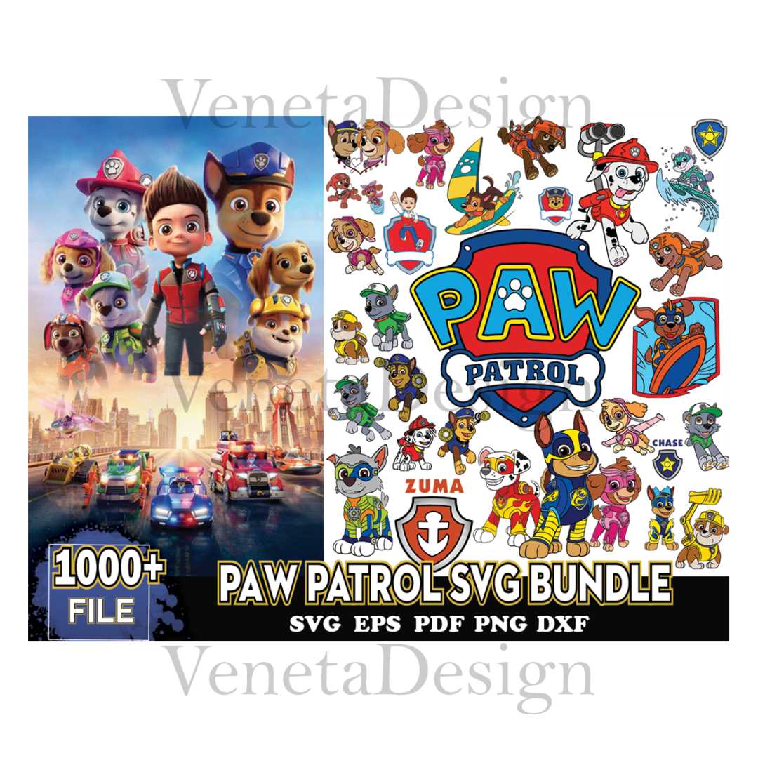 1000 Files Paw Patrol Svg Bundle, Paw Patrol Svg, Paw Patrol - Inspire ...