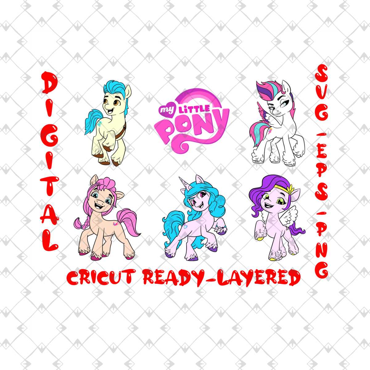 My Little Pony Bundle Svg, My Little Pony Svg, Unicorn Svg - Inspire Uplift