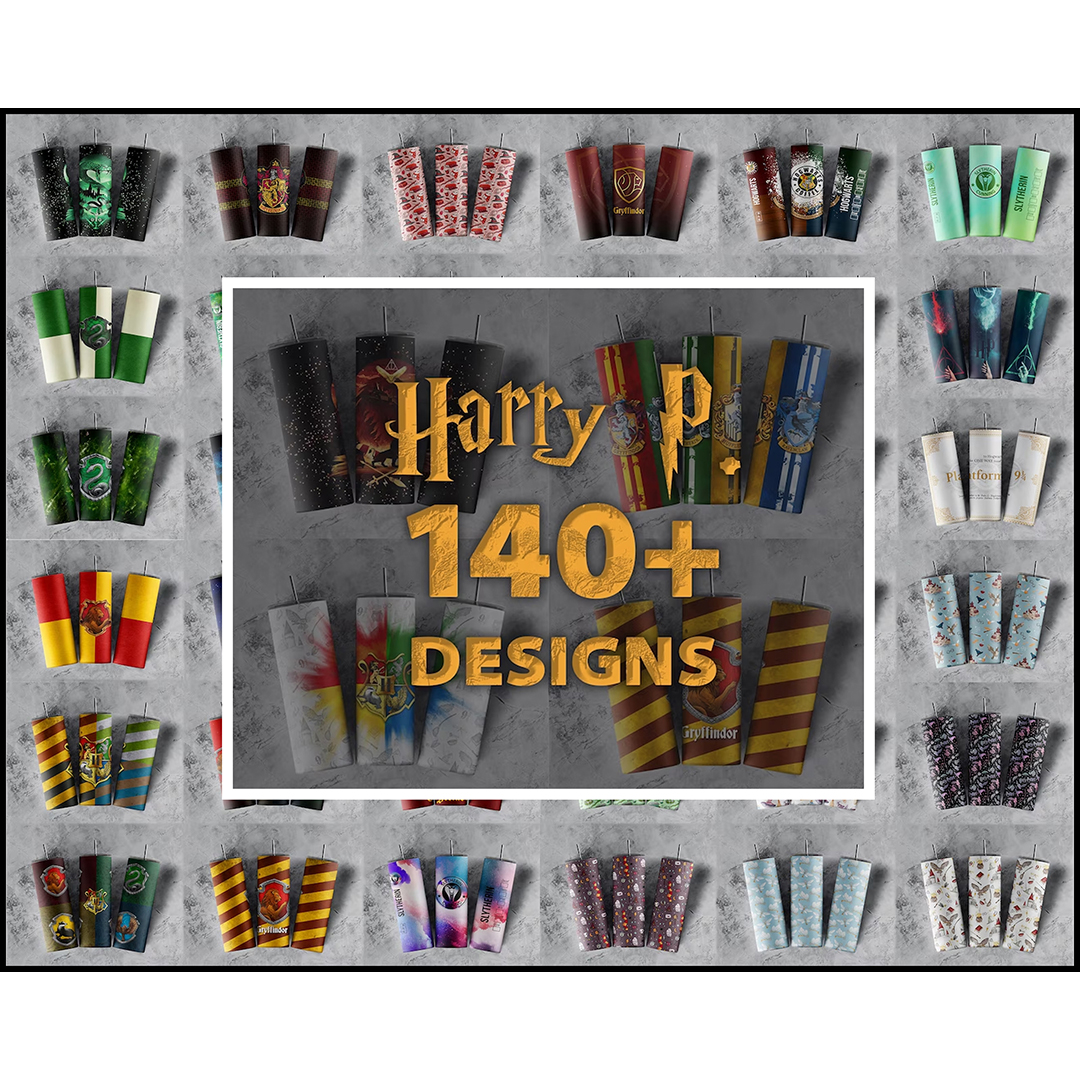 Hogwarts houses Harry wizard 20oz skinny tumbler template PN | Inspire ...