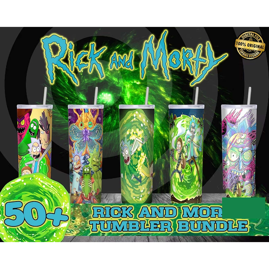 Rick and Morty Tumbler Design Sublimation Designs Downloads - Inspire ...