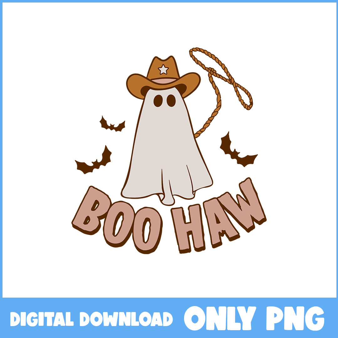 Boo Haw Ghost Png, Ghost Png, Bat Png, Retro Halloween Png, - Inspire ...