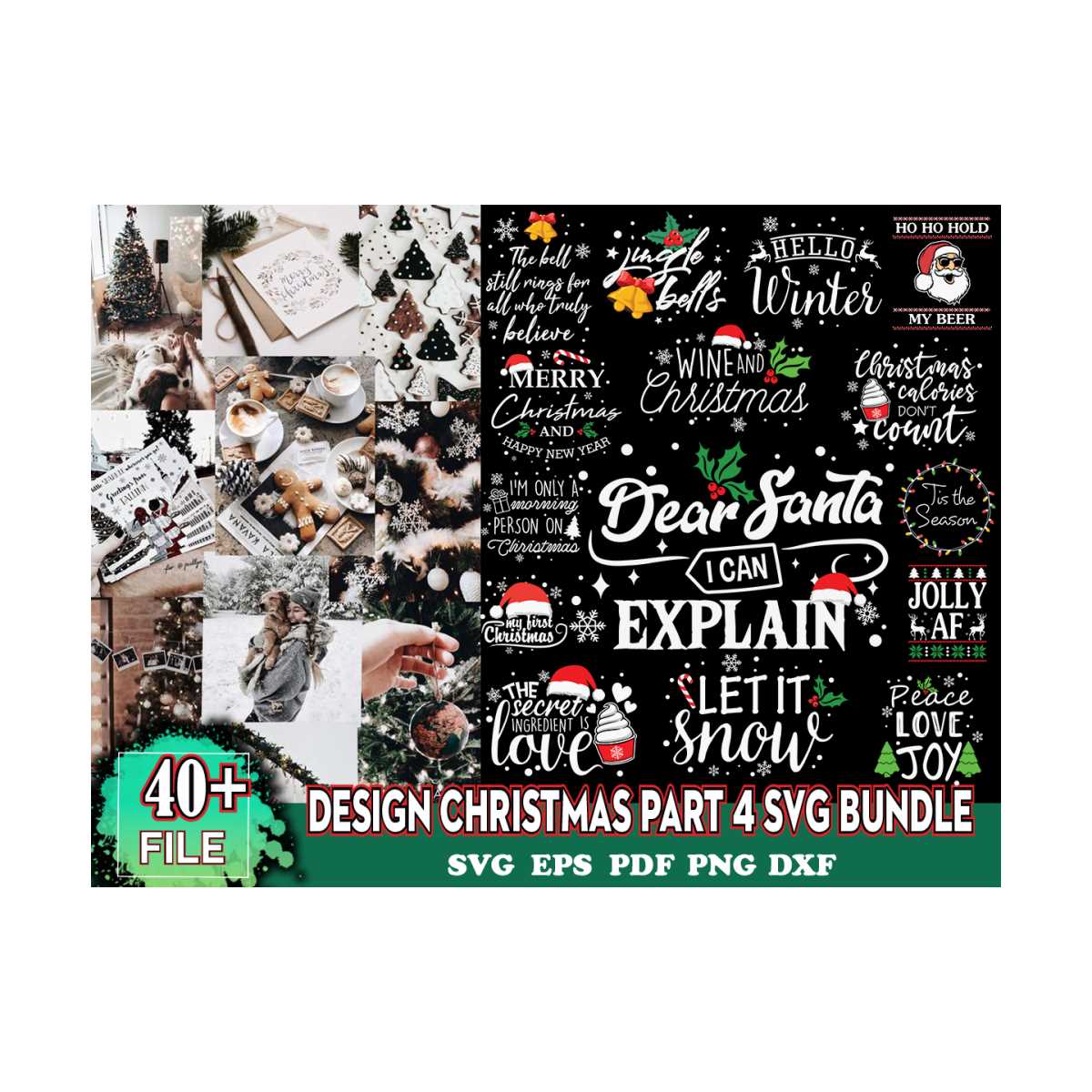 40 Christmas Part 4 Svg Bundle, Christmas Svg, Christmas Quo | Inspire ...