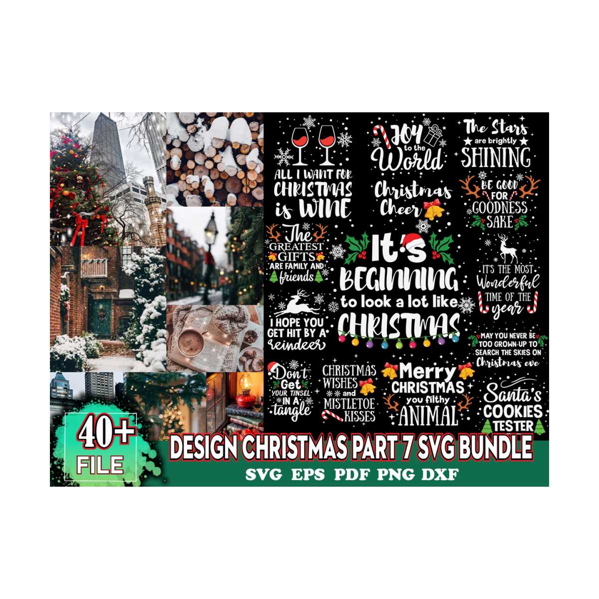 40 Christmas Part 7 Svg Bundle, Christmas Svg, Christmas Quo | Inspire ...