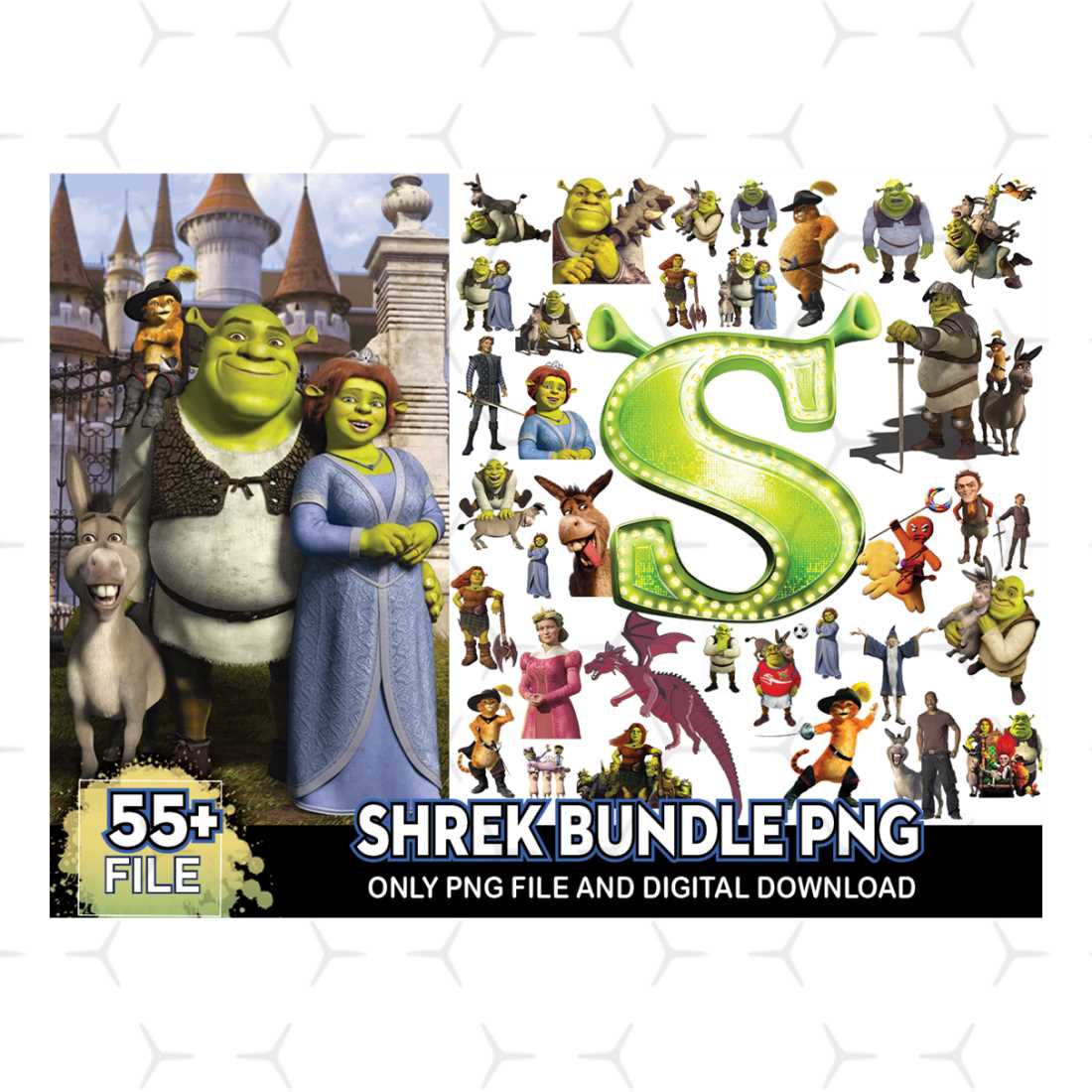 55 Files Shrek Bundle Png, Cartoon Png, Shrek Png - Inspire Uplift