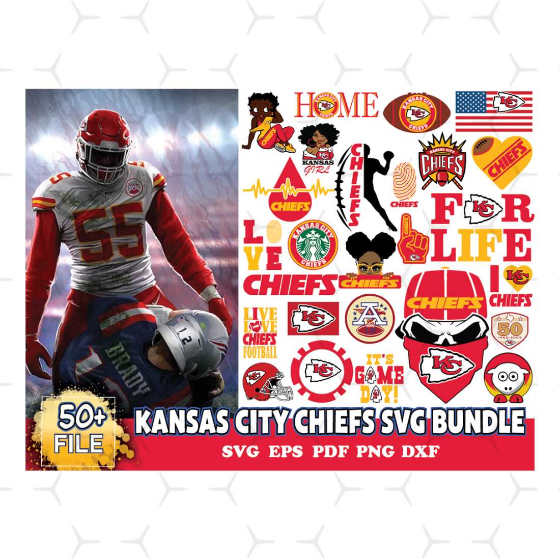 Kansas City Chiefs Svg Bundle, Chiefs Logo Svg, NFL Svg, Foo | Inspire ...