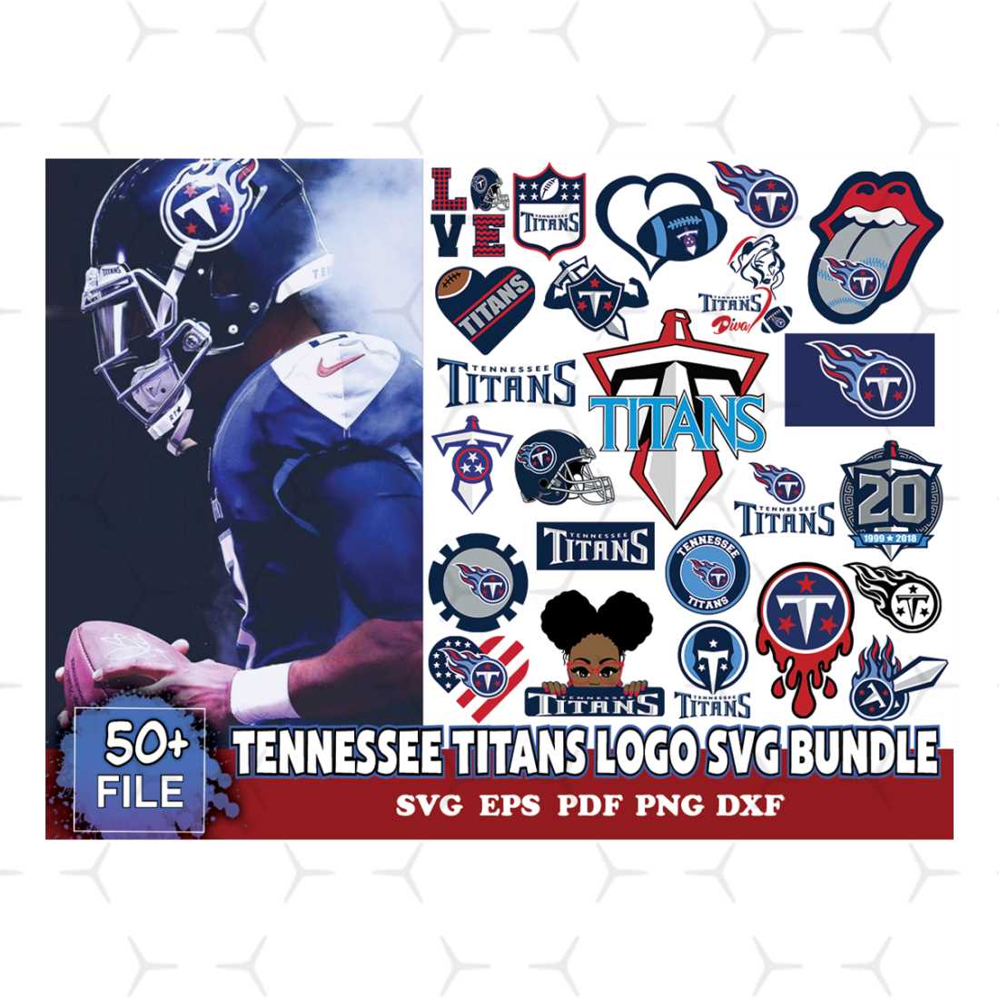 Tennessee Titans Logo Svg Bundle, Titans Logo Svg, NFL Svg, | Inspire ...