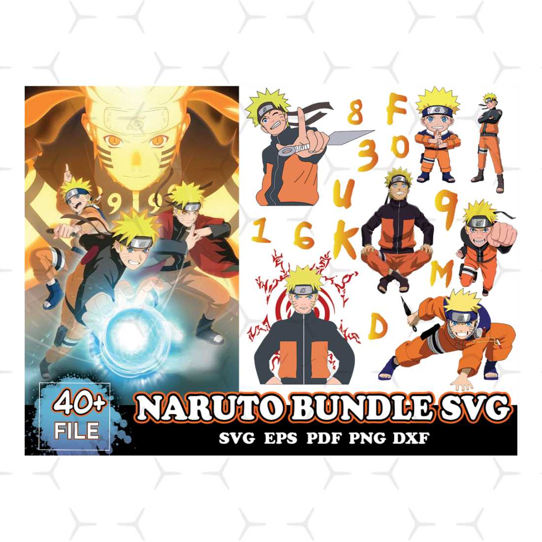 Naruto Bundle Svg, Naruto Svg, Naruto Font - Inspire Uplift