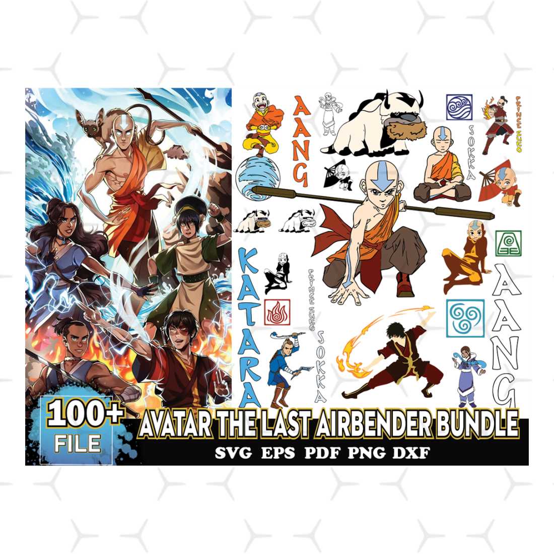 100 Avatar The Last Airbender Svg, Avatar Aang Svg | Inspire Uplift
