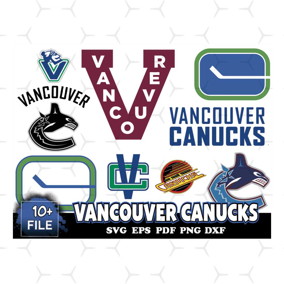 10 FILE Vancouver Canucks Svg Bundle - Inspire Uplift