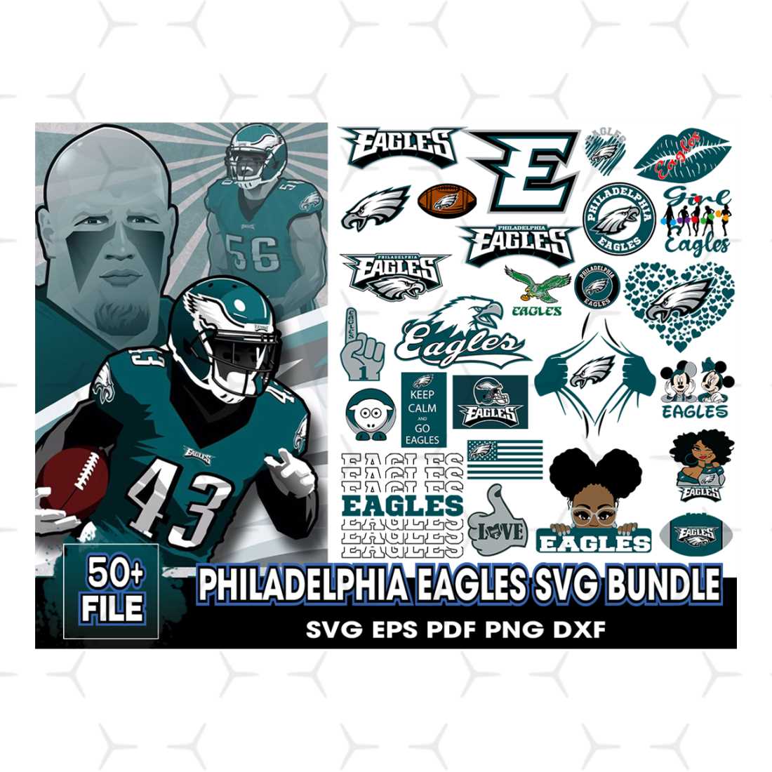 Philadelphia Eagles Svg Bundle, Eagles Logo Svg, Football Sv | Inspire ...