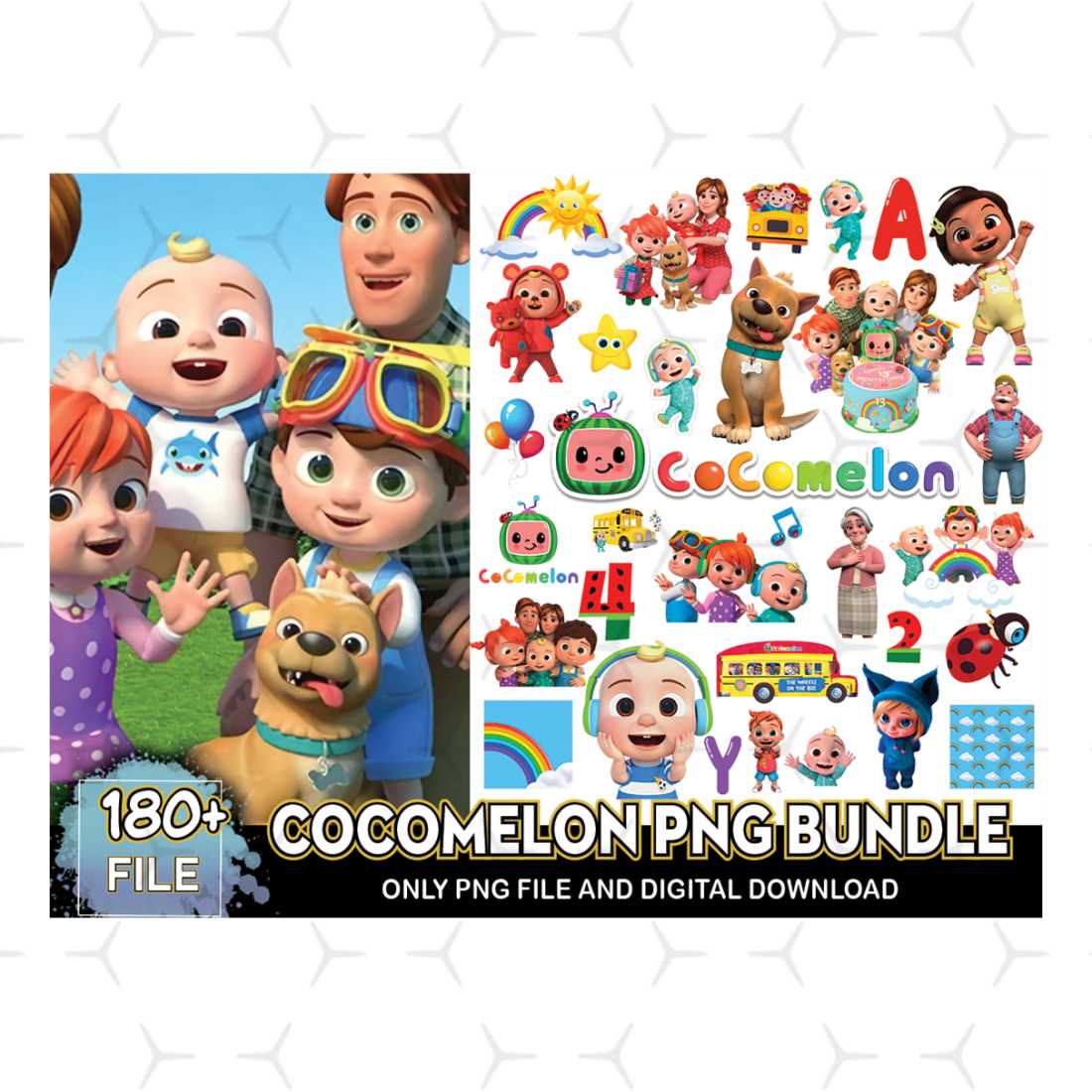 180 Files Cocomelon Png Bundle, Cocomelon Png | Inspire Uplift