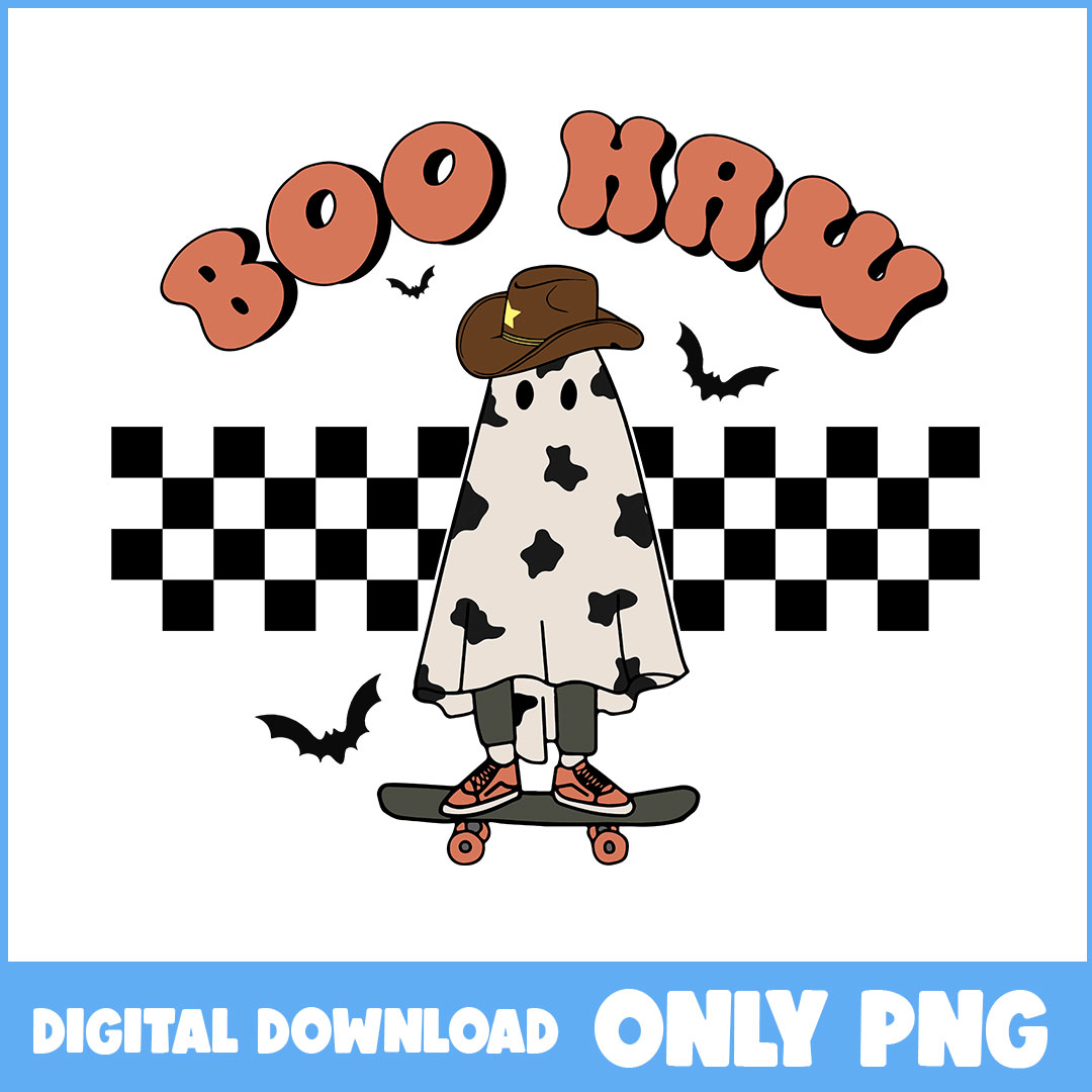 Boo Haw Ghost Png, Boo Haw Png, Ghost Cowboy Png, Retro Hall | Inspire ...