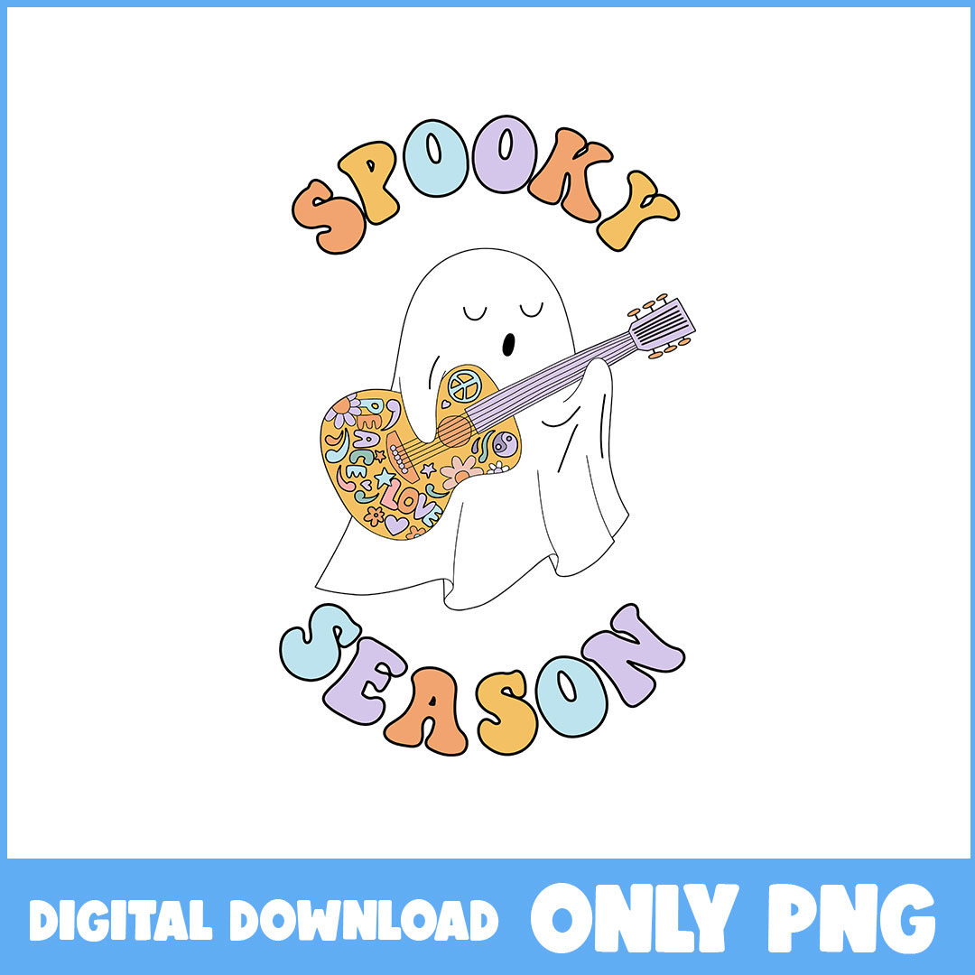 Spooky Season Ghost Png, Spooky Season Png, Ghost Png, Retro - Inspire ...