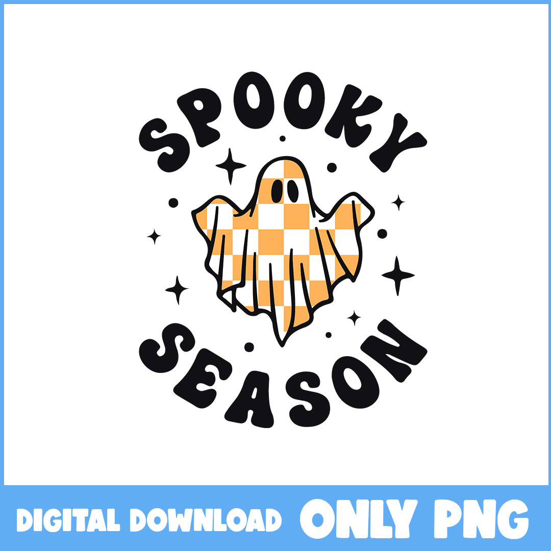 Spooky Season Png, Spooky Season Ghost Png, Retro Halloween - Inspire ...