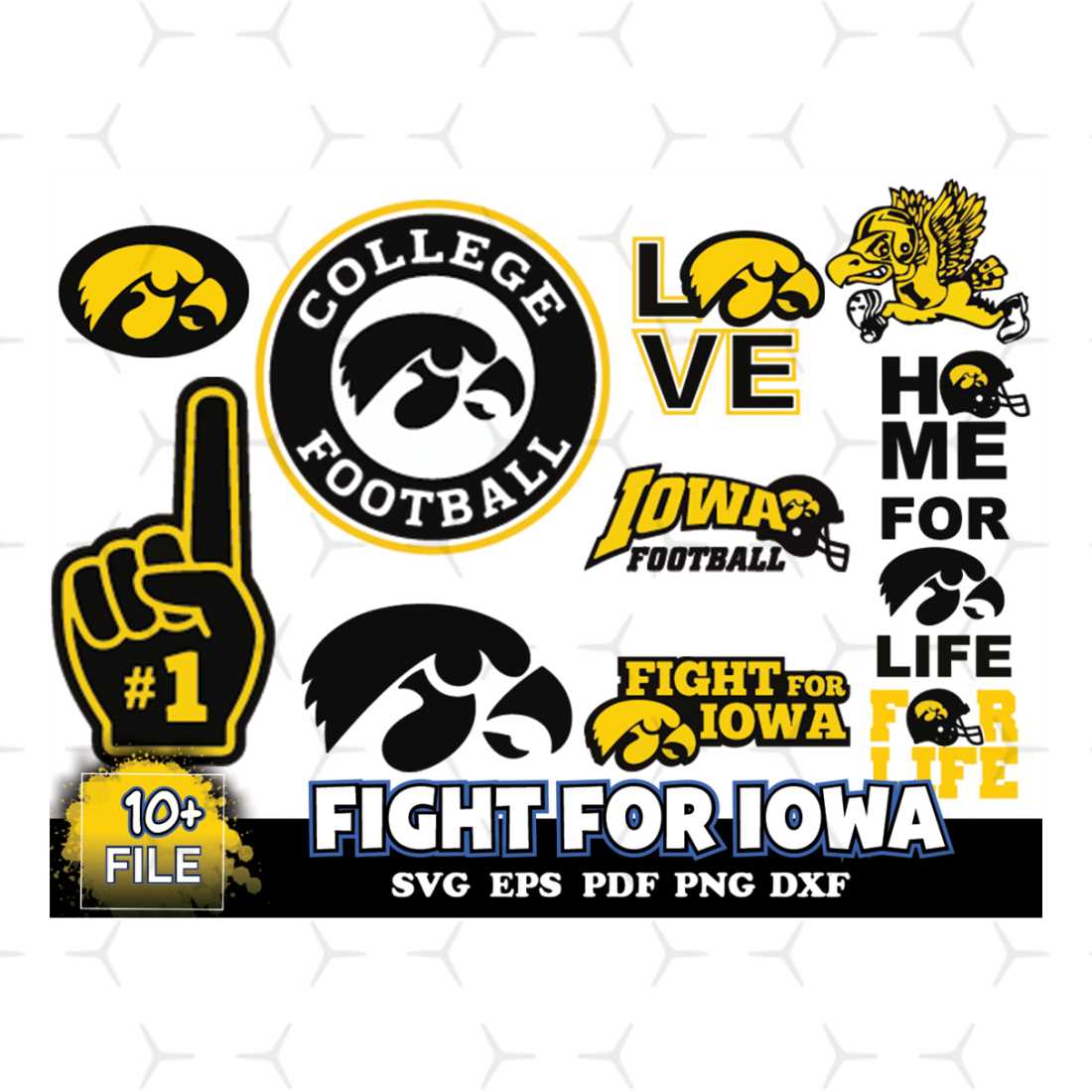10 FILE FIGHT FOR IOWA Svg Bundle | Inspire Uplift