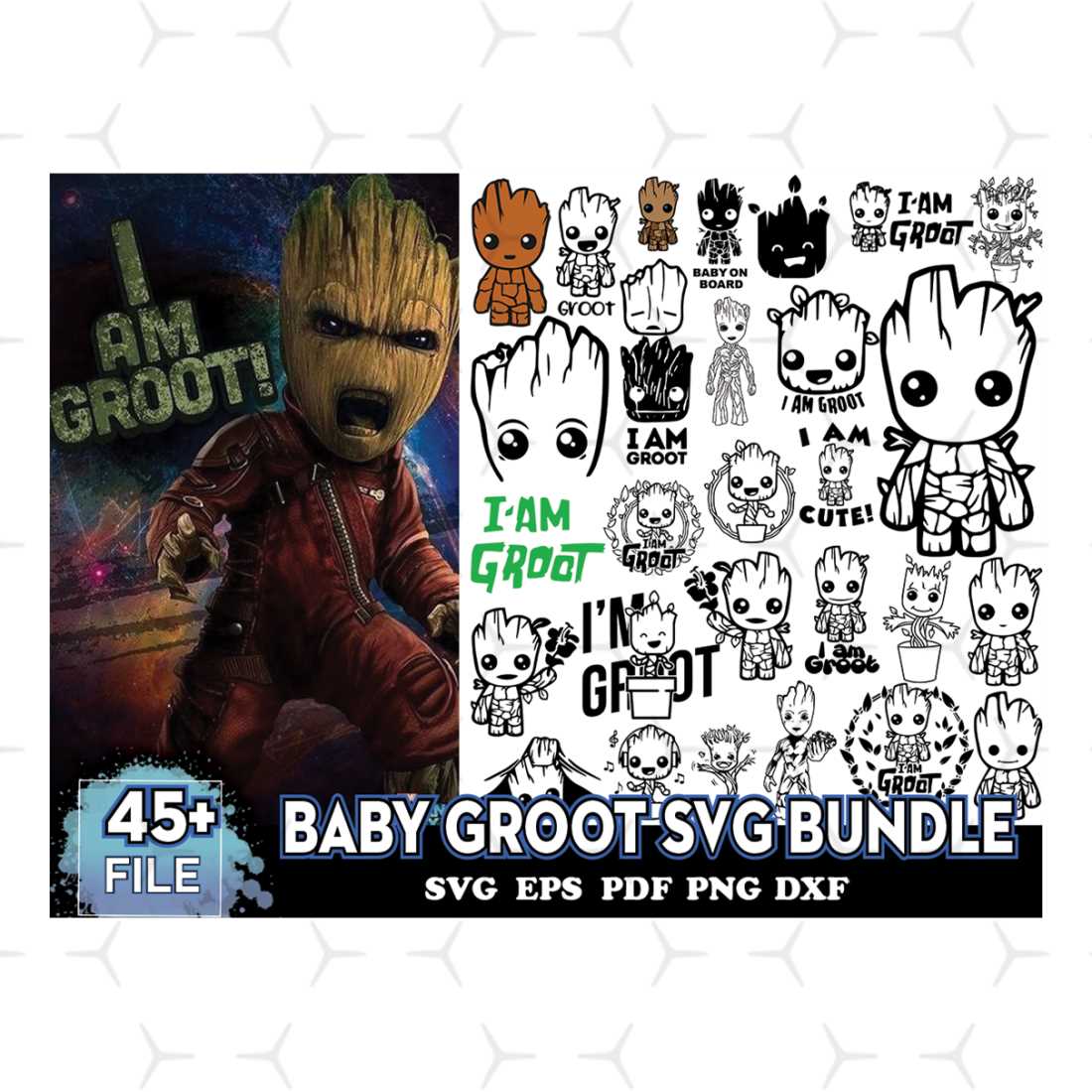 45 Files Baby Groot Svg Bundle, Baby Groot Svg | Inspire Uplift