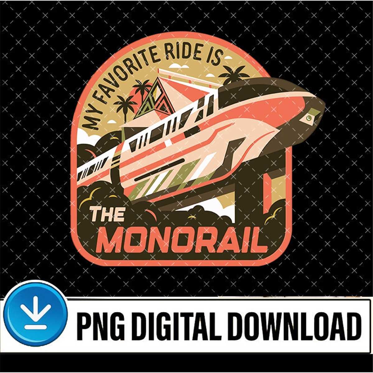 My favorite ride is the Monorail png ,Monorail Ride Shirt, M | Inspire ...