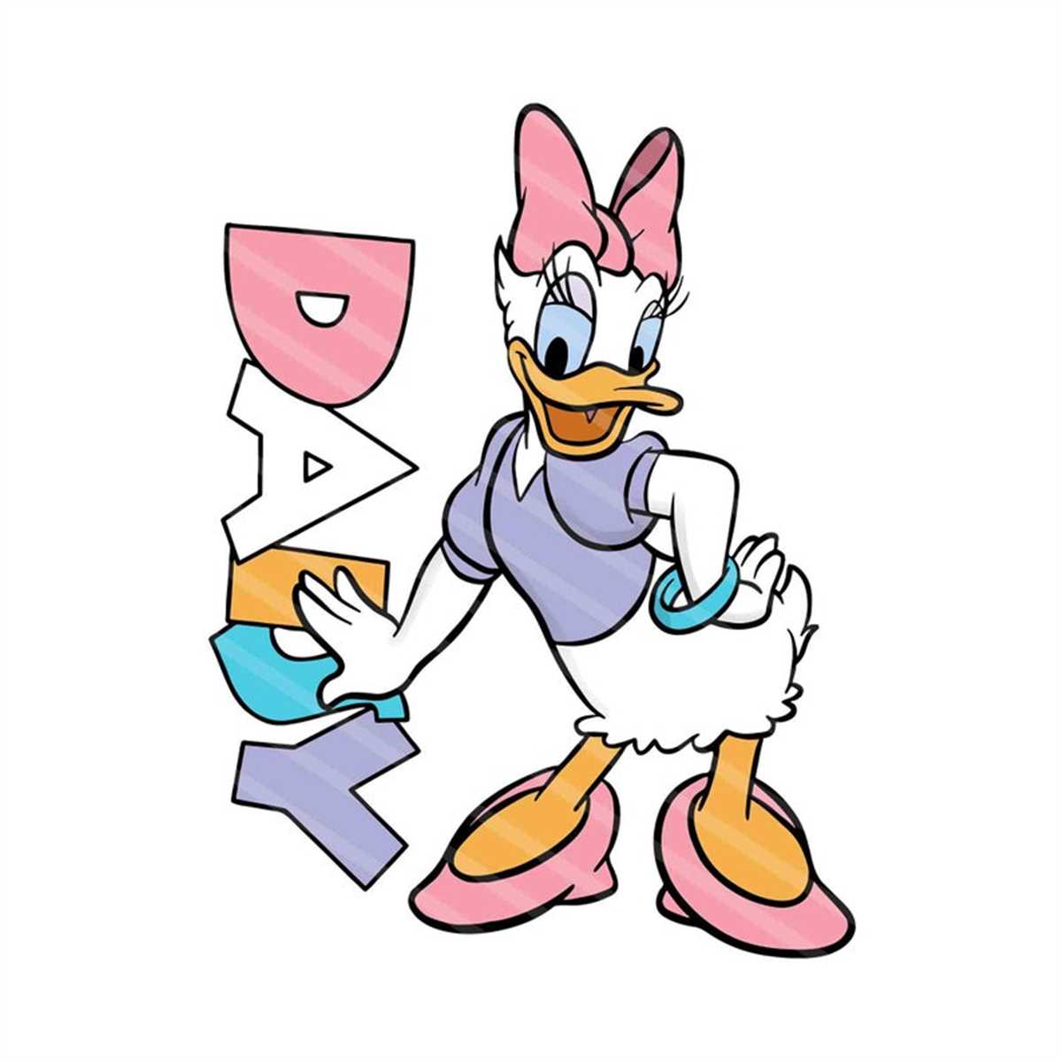 Daisy Duck Design PNG File, Daisy Duck Png File For Print, D | Inspire ...