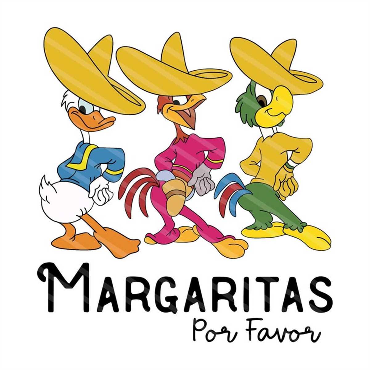 Three Caballeros Design PNG File, Three Caballeros Margarita | Inspire ...