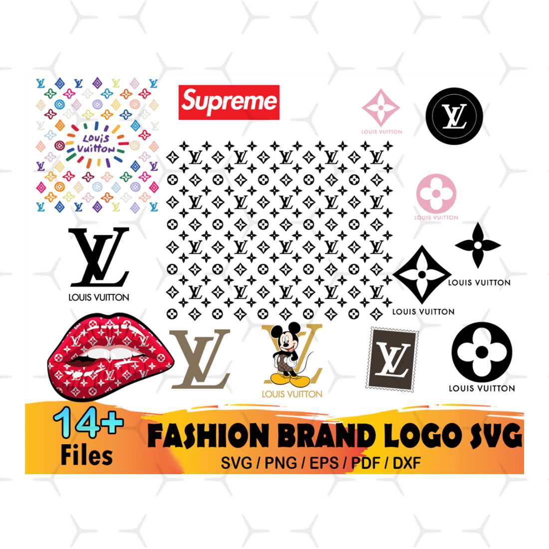 14 Louis Vuitton Bundle Svg, LV Lips Svg, LV Pattern, LV Mic | Inspire ...