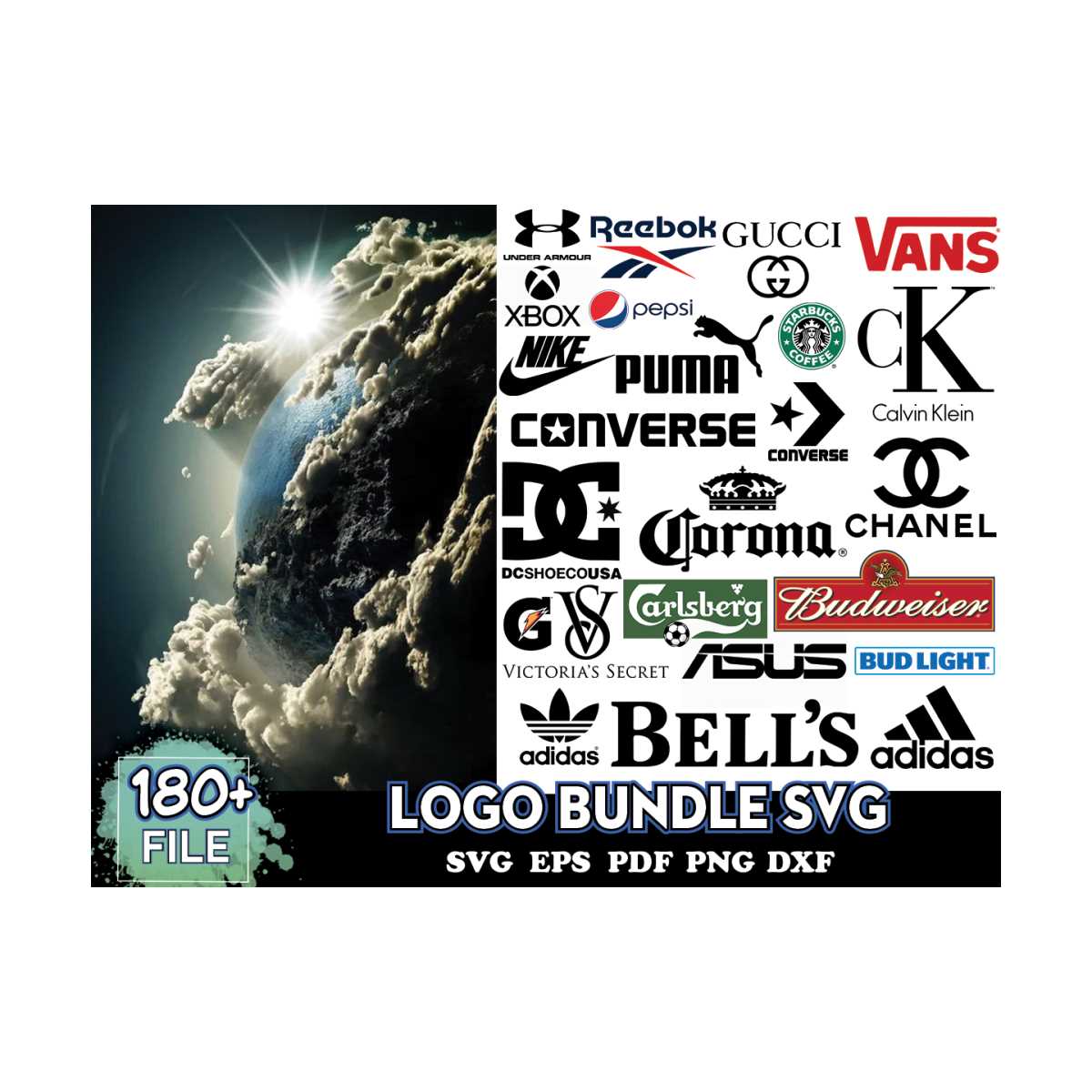 180 Files Logo Bundle Svg, Brand Logo Svg, Logo Bundle | Inspire Uplift