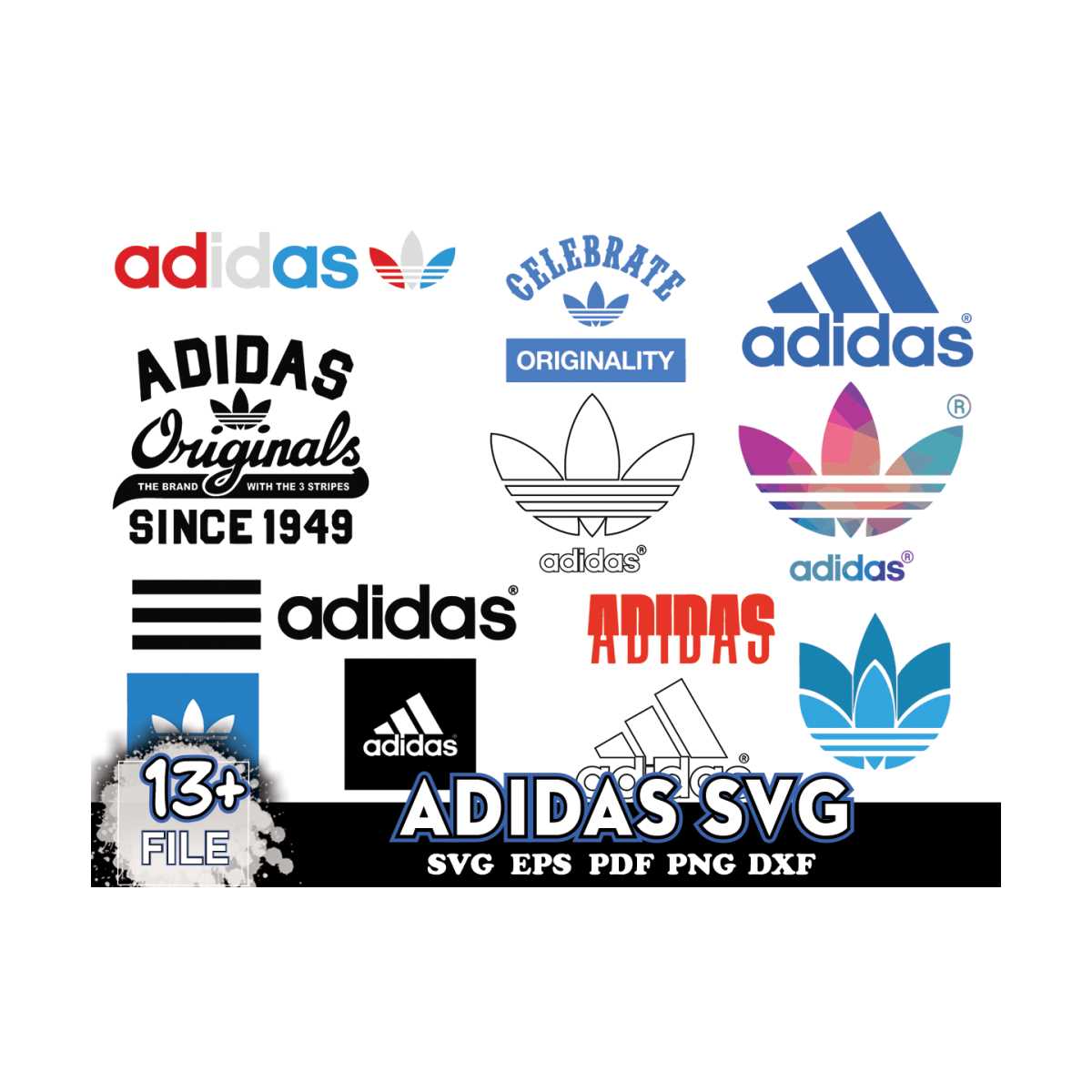 Adidas Logos Svg Bundle, Trending Svg, Adidas Svg | Inspire Uplift