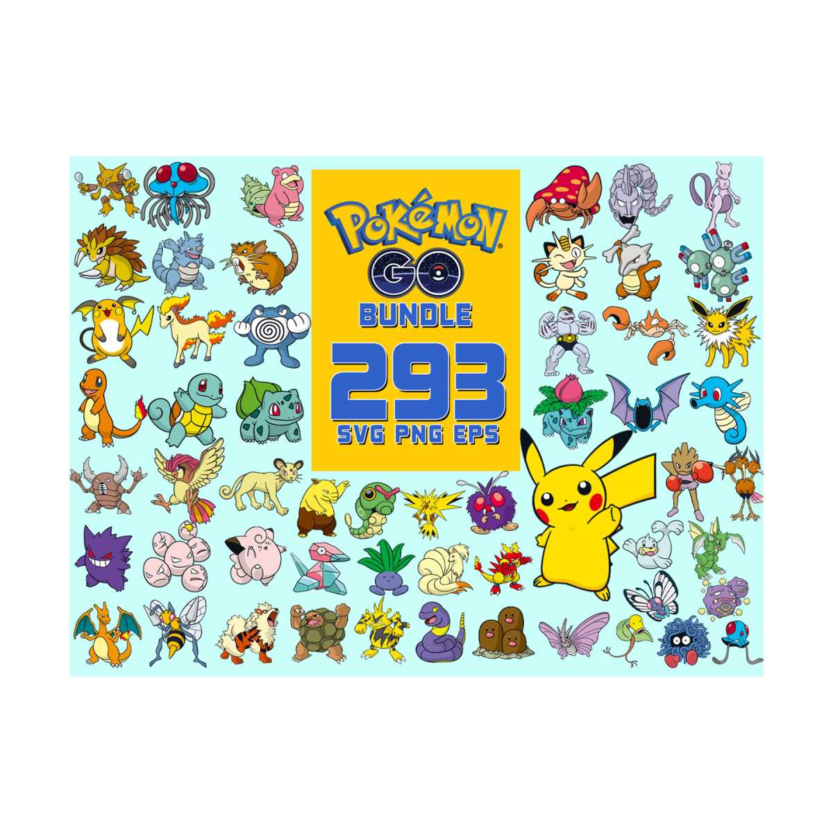293 Files Pokemon Bundle Svg, Cartoon Svg, Pokemon Svg, Poke | Inspire ...